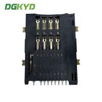 China SIM Card Holder PUSH 8P+1P Pillarless Design with 5000 Insertion Cycles and -40°C to +85°C Temperature Range for sale