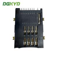 China SIM Card Holder PUSH 8P+1P Pillarless Design with 5000 Insertion Cycles and -40°C to +85°C Temperature Range for sale