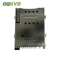 China SIM Card Holder PUSH 8P+1P Pillarless Design with 5000 Insertion Cycles and -40°C to +85°C Temperature Range for sale