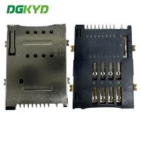 China SIM Card Holder PUSH 8P+1P Pillarless Design with 5000 Insertion Cycles and -40°C to +85°C Temperature Range for sale