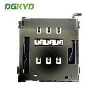 China Nano SIM Card Holder with Switch and Detection - 6PIN Micro Connector for -40°C to +85°C Applications for sale