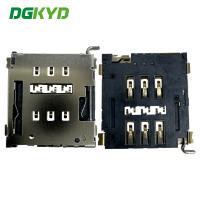 China Nano SIM Card Holder with Switch and Detection - 6PIN Micro Connector for -40°C to +85°C Applications for sale