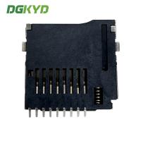 China TF Card Holder PUSH Sinking Board 0.9 Dual-Purpose Telephone SIM Connector with 5000 Insertion Cycles for sale