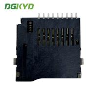 China TF Card Holder PUSH Sinking Board 0.9 Dual-Purpose Telephone SIM Connector with 5000 Insertion Cycles for sale