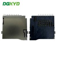 China TF Card Holder PUSH Sinking Board 0.9 Dual-Purpose Telephone SIM Connector with 5000 Insertion Cycles for sale
