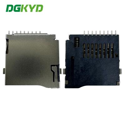 China TF Card Holder PUSH Sinking Board 0.9 Dual-Purpose Telephone SIM Connector with 5000 Insertion Cycles for sale