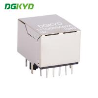China RJ45 Single Port Gigabit Network Interface with LED and Pin Flush 4.06 DGKYD111Q068AB2A1D for sale