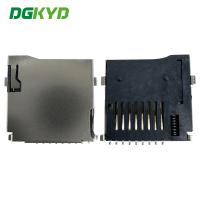 China TF Card Holder Push Push H1.8 External Soldering 9 Pin Telephone Card Connector DGKYDTF18H8A6A2Y3WSW286 for sale