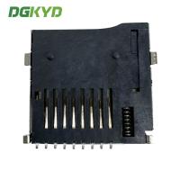 China TF Card Holder Push Push H1.8 External Soldering 9 Pin Telephone Card Connector DGKYDTF18H8A6A2Y3WSW286 for sale