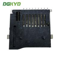China TF Card Holder Push Push H1.8 External Soldering 9 Pin Telephone Card Connector DGKYDTF18H8A6A2Y3WSW286 for sale