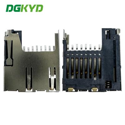China TF Card Holder Internal Welding Normally Closed PUSH H1.8 8Pin DGKYDTF18H8A6A2Y3WSN286 for sale