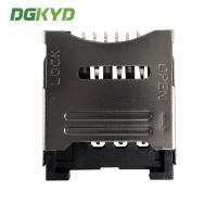 China MICRO-SIM Card Holder Flip Top 1.80H 7PIN Telephone Card Connector DGKYD for sale