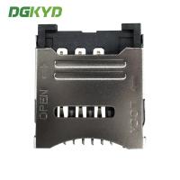 China MICRO-SIM Card Holder Flip Top 1.80H 7PIN Telephone Card Connector DGKYD for sale