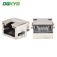 China RJ45 SMT Socket Sinking Board 3.0 DIP With LED Without Transformer Network Interface 8P8C 1x1 for sale