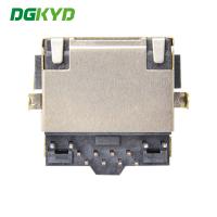 China RJ45 SMT Socket Sinking Board 3.0 DIP With LED Without Transformer Network Interface 8P8C 1x1 for sale