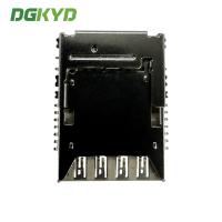 China Micro SIM TF Card Holder 2-in-1 8Pin Single Port Black LCP 94V-0 for sale