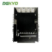 China Micro SIM TF Card Holder 2-in-1 8Pin Single Port Black LCP 94V-0 for sale