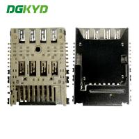 China Micro SIM TF Card Holder 2-in-1 8Pin Single Port Black LCP 94V-0 for sale
