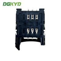 China SIM Card Holder 6 Pin Flip Top Telephone Card Connector DGKYDSIM18H6A6A2Y3WSG286 for sale