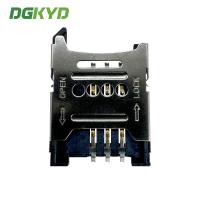 China SIM Card Holder 6 Pin Flip Top Telephone Card Connector DGKYDSIM18H6A6A2Y3WSG286 for sale