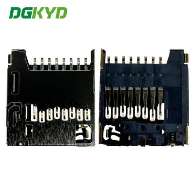 China TF Card Holder PUSH 1.28H 8P Internally Welded Telephone Card Slot DGKYD for sale