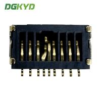 China TF Card Holder 9 Pin Single Port Foolproof Latch 30U Gold Plated -40 to 85C for sale