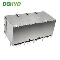 China RJ45 Connector Multi Port 2X4 Socket 8P10C Connector Gigabit Modular Block Interface DGKYD24Q042DB2A5D068 for sale