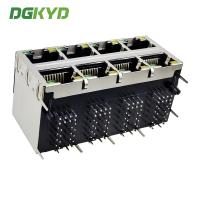 China RJ45 Connector Multi Port 2X4 Socket 8P10C Connector Gigabit Modular Block Interface DGKYD24Q042DB2A5D068 for sale