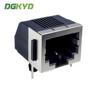 China RJ45 Connector 8P8C SMT Shielded 10/100/1000BASE-T with -40℃ to 85℃ Operating Temperature for sale