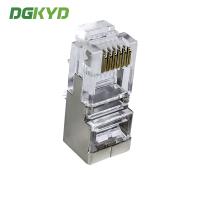China RJ11 6P6C Category 5e Ethernet Modular Jack - 6 Position Connector with -40℃ to 85℃ Temperature Range for sale