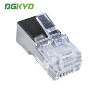 China RJ11 6P6C Category 5e Ethernet Modular Jack - 6 Position Connector with -40℃ to 85℃ Temperature Range for sale