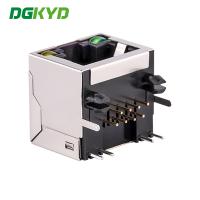 China Single Port RJ45 Shielded Jack Without Transformer 8p8c Connector 10/100/1000BASE-T DGKYD-56SYGZNL for sale