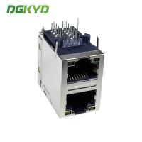 China RJ45 2x1 Modular Jack Connector with Gigabit Filter, 6μ Gold Plating, -40℃ to 85℃ Operating Temperature for sale