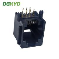 China RJ11 6P6C All Plastic Ear Mesh Port Connector with Gold 6μ Plating for 10/100/1000BASE-T Networks for sale