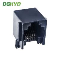 China RJ11 6P6C All Plastic Ear Mesh Port Connector with Gold 6μ Plating for 10/100/1000BASE-T Networks for sale