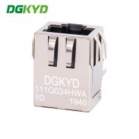 China DGKYD111Q034HWA1D RJ45 Gigabit Ethernet Connector with Metal Shield and 6μ Gold Plating for 1000BASE Networks for sale