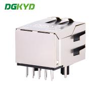 China DGKYD111Q034HWA1D RJ45 Gigabit Ethernet Connector with Metal Shield and 6μ Gold Plating for 1000BASE Networks for sale