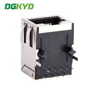 China DGKYD111Q034HWA1D RJ45 Gigabit Ethernet Connector with Metal Shield and 6μ Gold Plating for 1000BASE Networks for sale