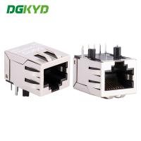 China DGKYD111Q034HWA1D RJ45 Gigabit Ethernet Connector with Metal Shield and 6μ Gold Plating for 1000BASE Networks for sale