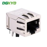 China DGKYD111Q034HWA1D RJ45 Gigabit Ethernet Connector with Metal Shield and 6μ Gold Plating for 1000BASE Networks for sale