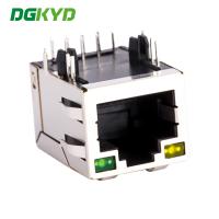 China RJ45 Reverse Port Network Connector 100Mbps Integrated Transformer DGKYD211B014FD1A4DZ for sale