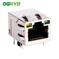 China RJ45 Reverse Port Network Connector 100Mbps Integrated Transformer DGKYD211B014FD1A4DZ for sale