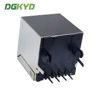 China RJ45 Direct Insertion 180 Degree Connector 8P8C Shielded with LED DGKYD52241188GWA1DY1188 for sale