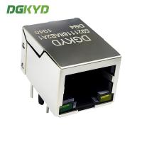 China RJ45 Ethernet Port Connector Flat Pin 6U Shielded 8P8C Modular Jack 10/100/1000BASE-T for sale