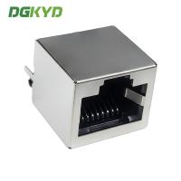 China 180 Degree RJ45 Vertical Interface With Shielded Mesh Socket Without Built-in Transformer DGKYD52T1188GWA1DY1 for sale