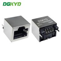 China 180 Degree RJ45 Vertical Interface With Shielded Mesh Socket Without Built-in Transformer DGKYD52T1188GWA1DY1 for sale