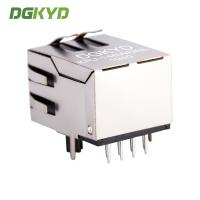 China Right Angle 10 / 100 BASE RJ45 Modular Jack With Transformer Ethernet Cable Connector KRJ-146WDNL for sale