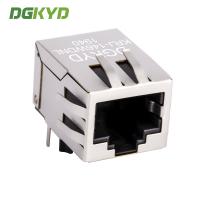 China Right Angle 10 / 100 BASE RJ45 Modular Jack With Transformer Ethernet Cable Connector KRJ-146WDNL for sale