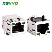 China KRJ-H060GGENL Single Port RJ45 Connector 100Mbps Ethernet Transformer with LED for sale