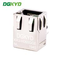 China KRJ-H060GGENL Single Port RJ45 Connector 100Mbps Ethernet Transformer with LED for sale